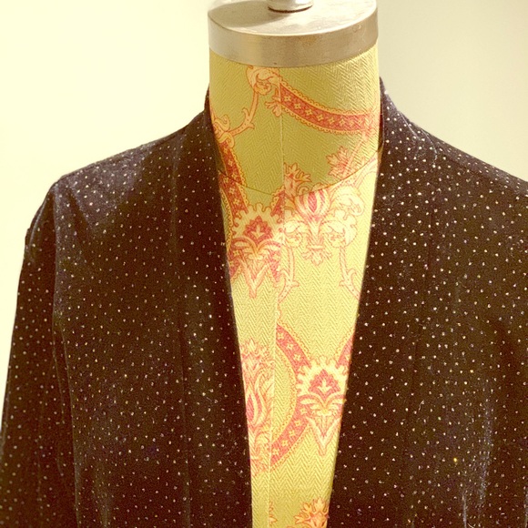 Vintage | Tops | Vintage Velvet Sparkling Robe | Poshmark